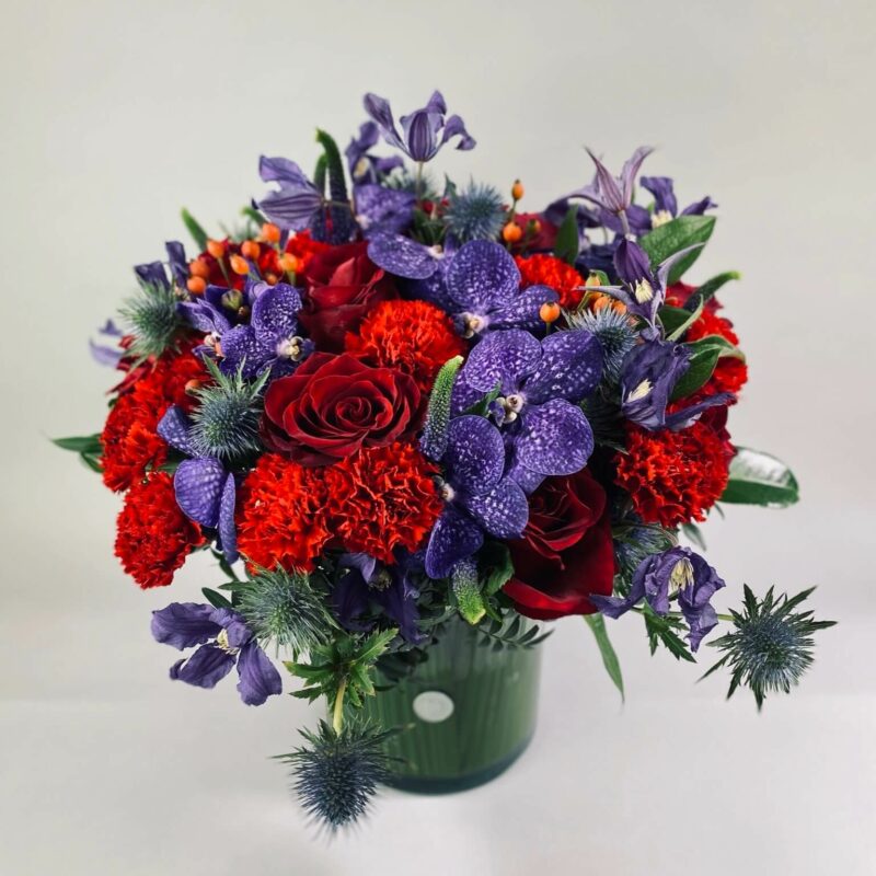 Indépendante Bouquet de Fleurs et son Vase - Maison Baptiste Pitou